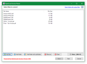 Invoice Parser Offline Desktop App - Detect and Search Data, Export as CSV, Automatic Invoice ...