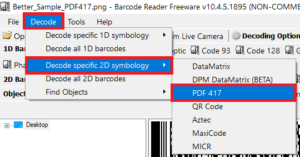 How to Read PDF417 Barcodes with ByteScout BarCode reader - ByteScout