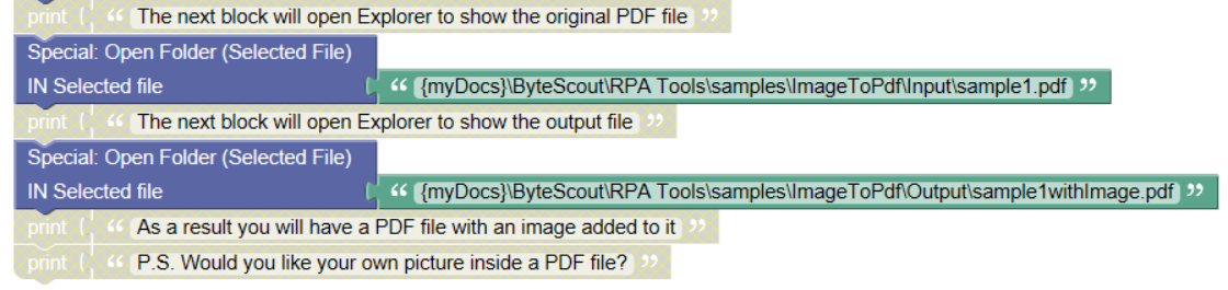 RPA Tools - Template Scenario 3: How to Add an Image to a PDF File ...