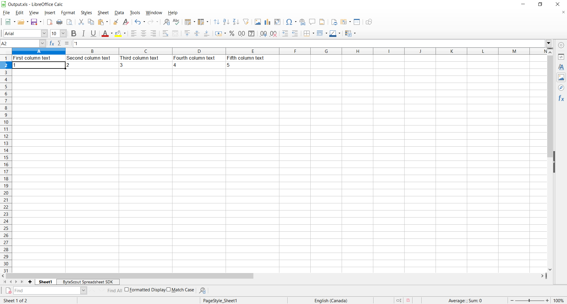 RPA Tools - Template Scenario 7: How to Add a Text to a Spreadsheet ...