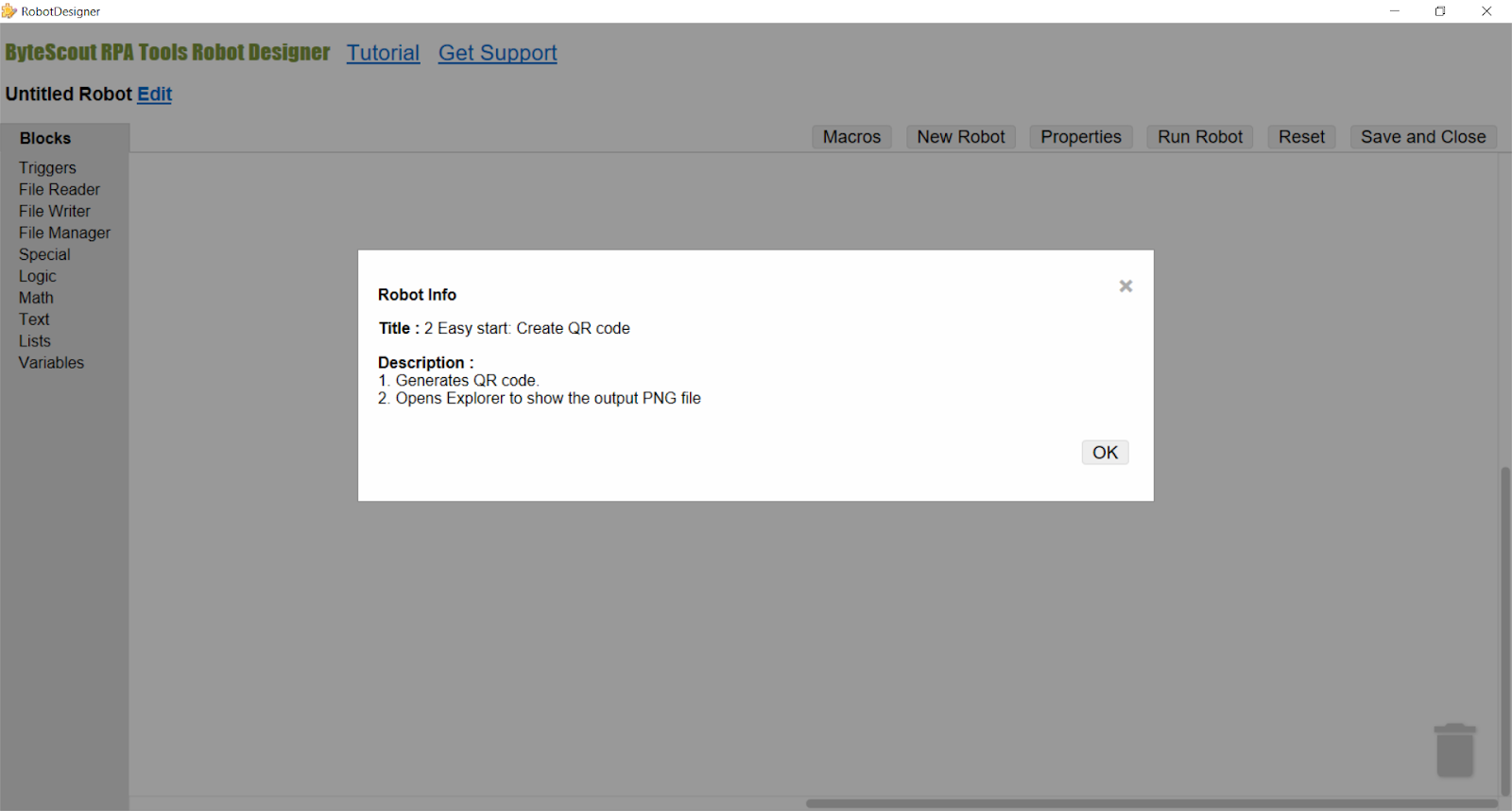 RPA Tools - Template Scenario 2: How to Create a QR Code Automatically ...