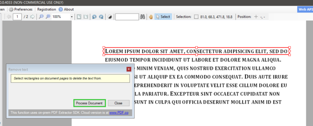 How To Remove Text From Pdf Using Pdf Multitool Bytescout