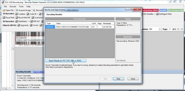 How to Read GS1-128 Barcodes with ByteScout Barcode Reader - ByteScout