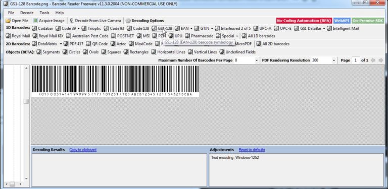 How to Read GS1-128 Barcodes with ByteScout Barcode Reader - ByteScout
