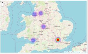 Plotting Geographical Heatmaps using Python Folium Library - ByteScout
