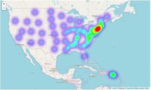 Plotting Geographical Heatmaps using Python Folium Library - ByteScout