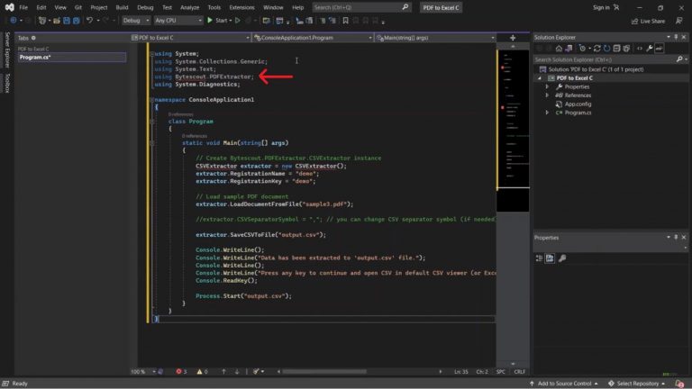 Convert Pdf To Excel Csv In C Vbnet Vbscript Delphi Using Pdf Extractor Sdk Read From An